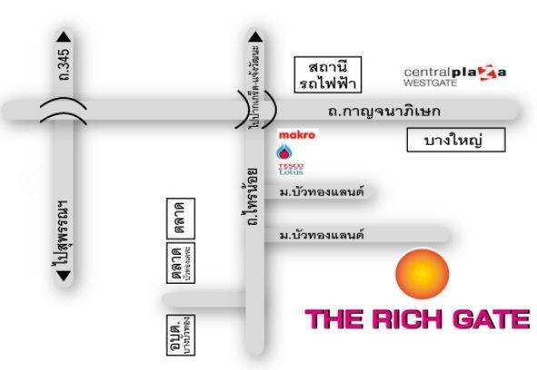 พรีวิวทาวน์เฮ้าส์ เดอะ ริช เกต The Rich Gate ถนนบางกรวย-ไทรน้อย สไตล์ ...