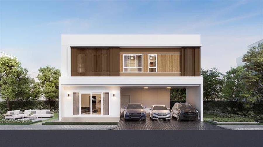 รีวิวบ้านเดี่ยว MODEN บางนา-เทพารักษ์ บ้านเดี่ยวดีไซน์โมเดิร์น พื้นที่ ...