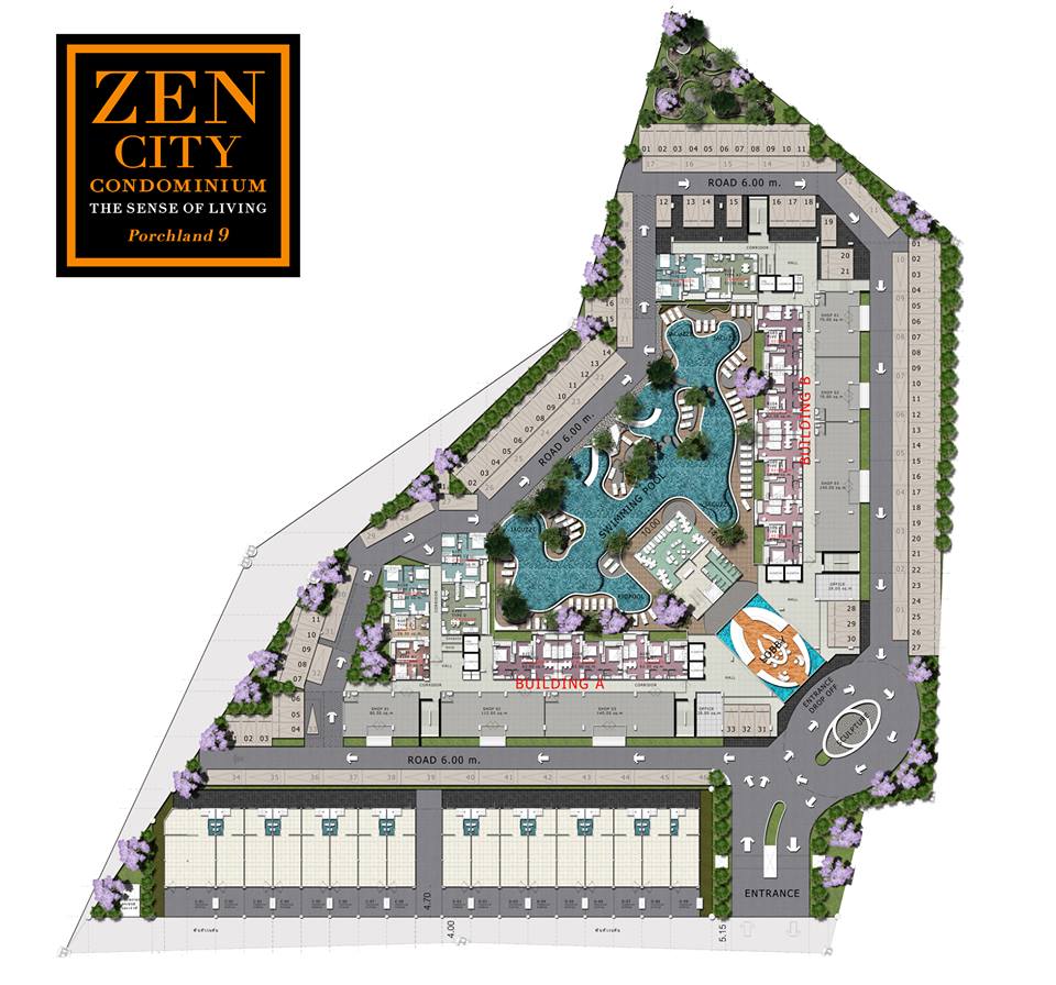 เซน ซิตี้ คอนโดมิเนียม Zen City Condominium คอนโดสไตล์โมเดิร์น ทรอปิคอล