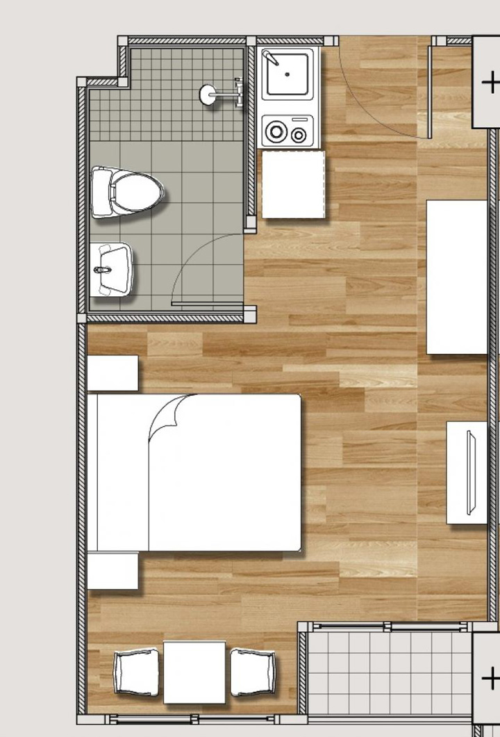 แพลทินั่ม อีสเทิร์น คอนโด Platinum Eastern Condo คอนโดโมเดิร์นดีไซน์