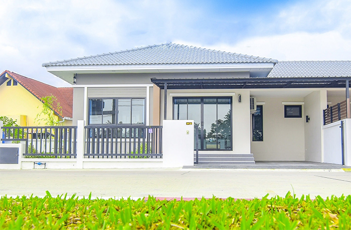 บ้านมีสุข 8 Baan Meesuk 8 พนัสนิคม บ้านสวย ทำเลดี บนถนนบ้านกลาง