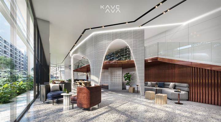 เคฟ เอวา KAVE AVA คอนโดมิเนียม Low Rise สูง 8 ชั้น 5 อาคาร ส่วนกลางสุด ...