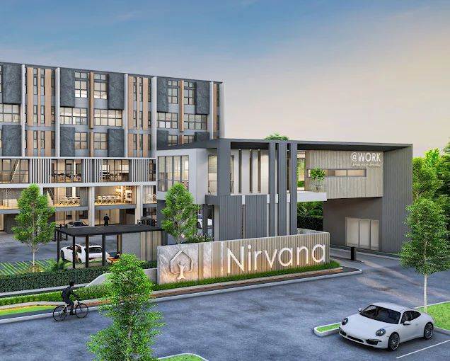 เนอวานา @เวิร์ค กรุงเทพกรีฑา Nirvana @Work Krungthep Kreetha โฮมออฟฟิศสไตล์โมเดิร์น ติดถนนใหญ่ ...
