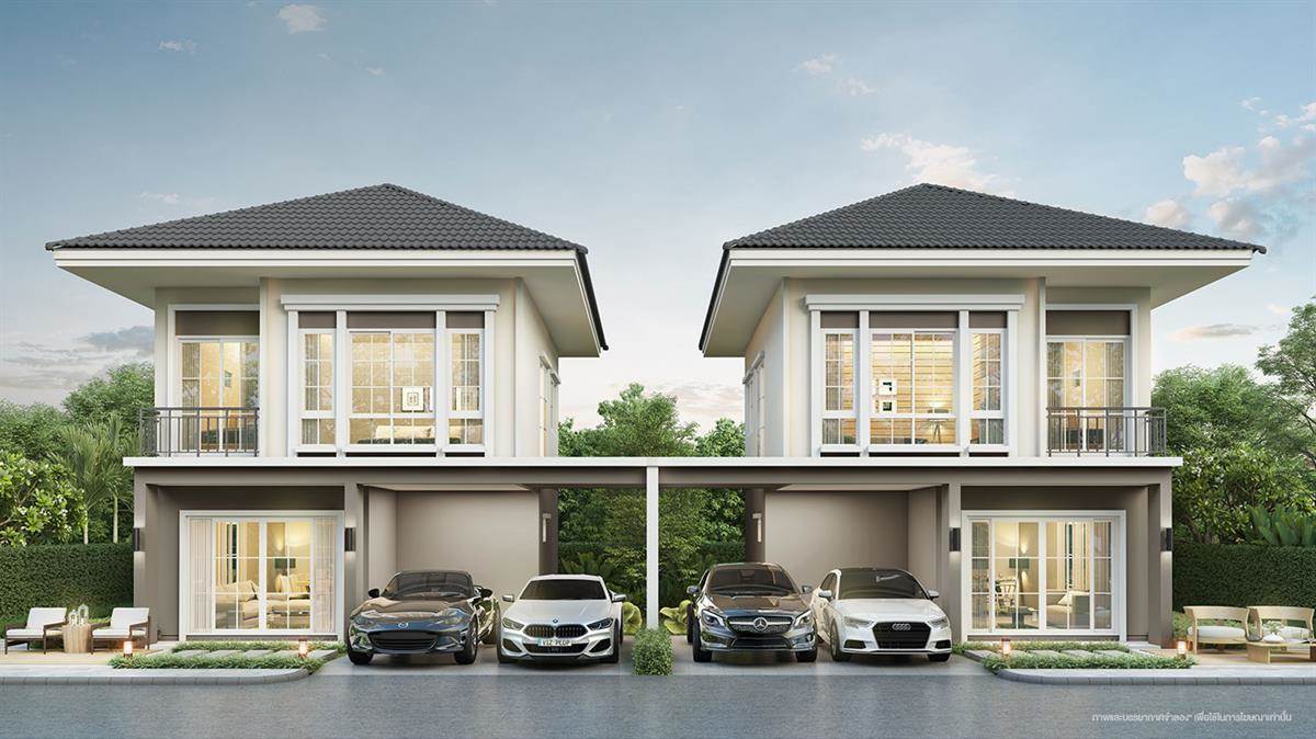 เสนา วิลเลจ ติวานนท์ - บางกะดี Sena Village Tiwanon - Bangkadi บ้านแฝด ...