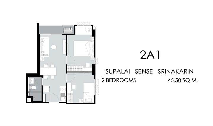 ศุภาลัย เซนส์ Supalai Sense ศรีนครินทร์ คอนโดมิเนียม Low-Rise 3 อาคาร ...