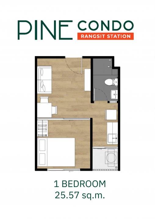 ไพน์ คอนโด รังสิต สเตชั่น (Pine Condo Rangsit Station) คอนโด โลเคชั่นที่ดีที่สุดในย่านรังสิต