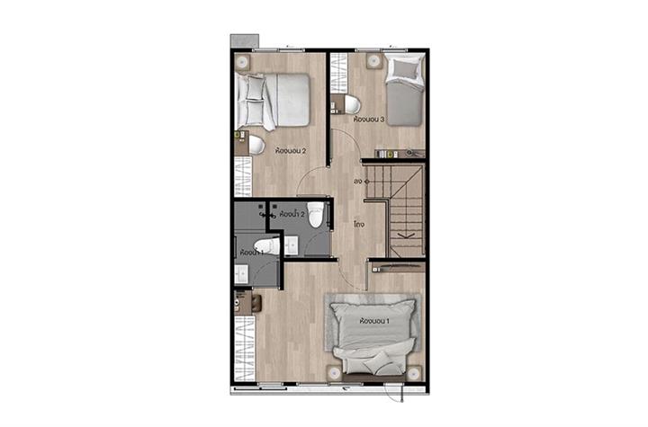 สิริ เพลส รังสิต-คลอง 2 Siri Place Rangsit-Klong 2 ทาวน์โฮมสไตล์ญี่ปุ่น ...